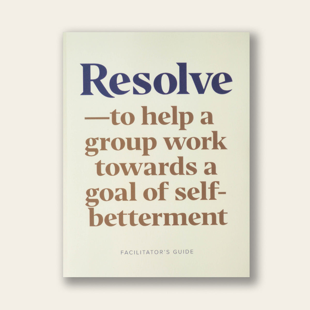 Resolve Facilitator's Guide – The Ugly Duckling Charity Shop
